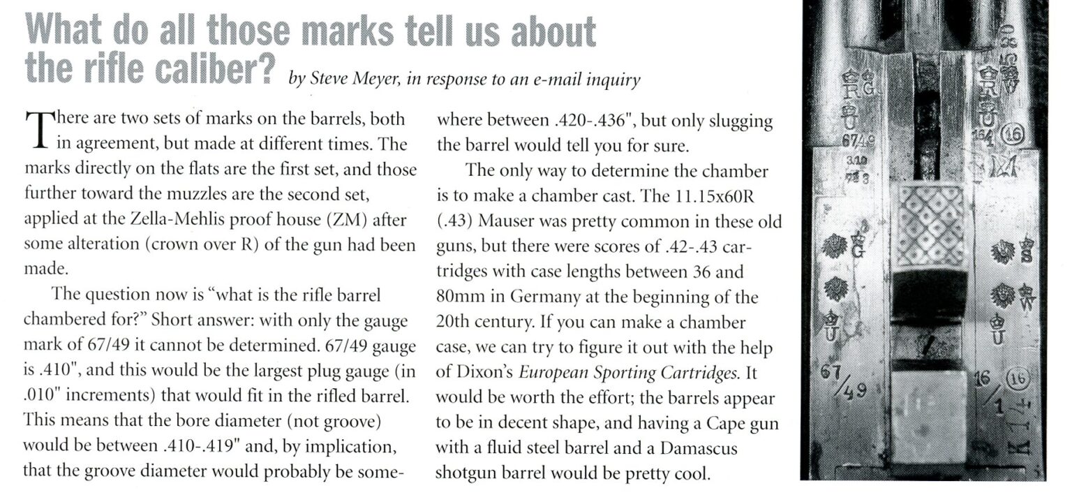 Gun Indentification – German Hunting Guns